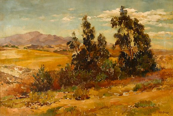 Bonhams : Charles A. Fries (American, 1854-1940) Morning near Chula ...