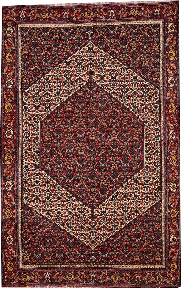 Bonhams : A Senneh Haft Rang Central Persia size approximately 4ft. 8in ...