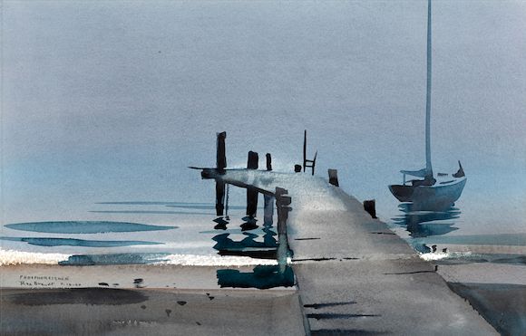 Bonhams : Rex Brandt (American, 1914-2000) Phosphorescence, 1960 14 1/4 ...