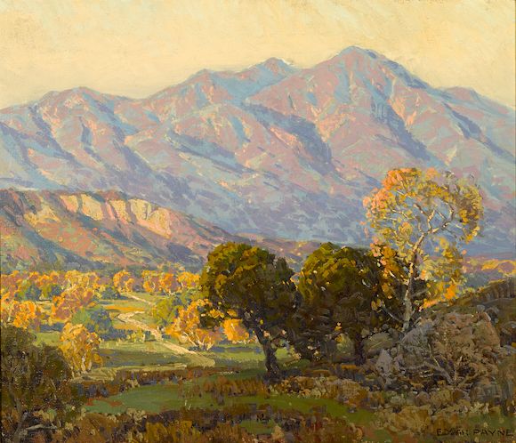 Bonhams : Edgar Payne (1883-1947) Canyon Mission Viejo, Capistrano 24 x ...