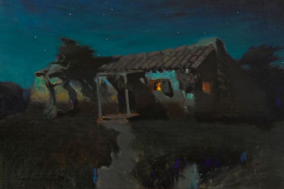 Bonhams : Charles Rollo Peters (American, 1862-1928) Monterey adobe 16 ...