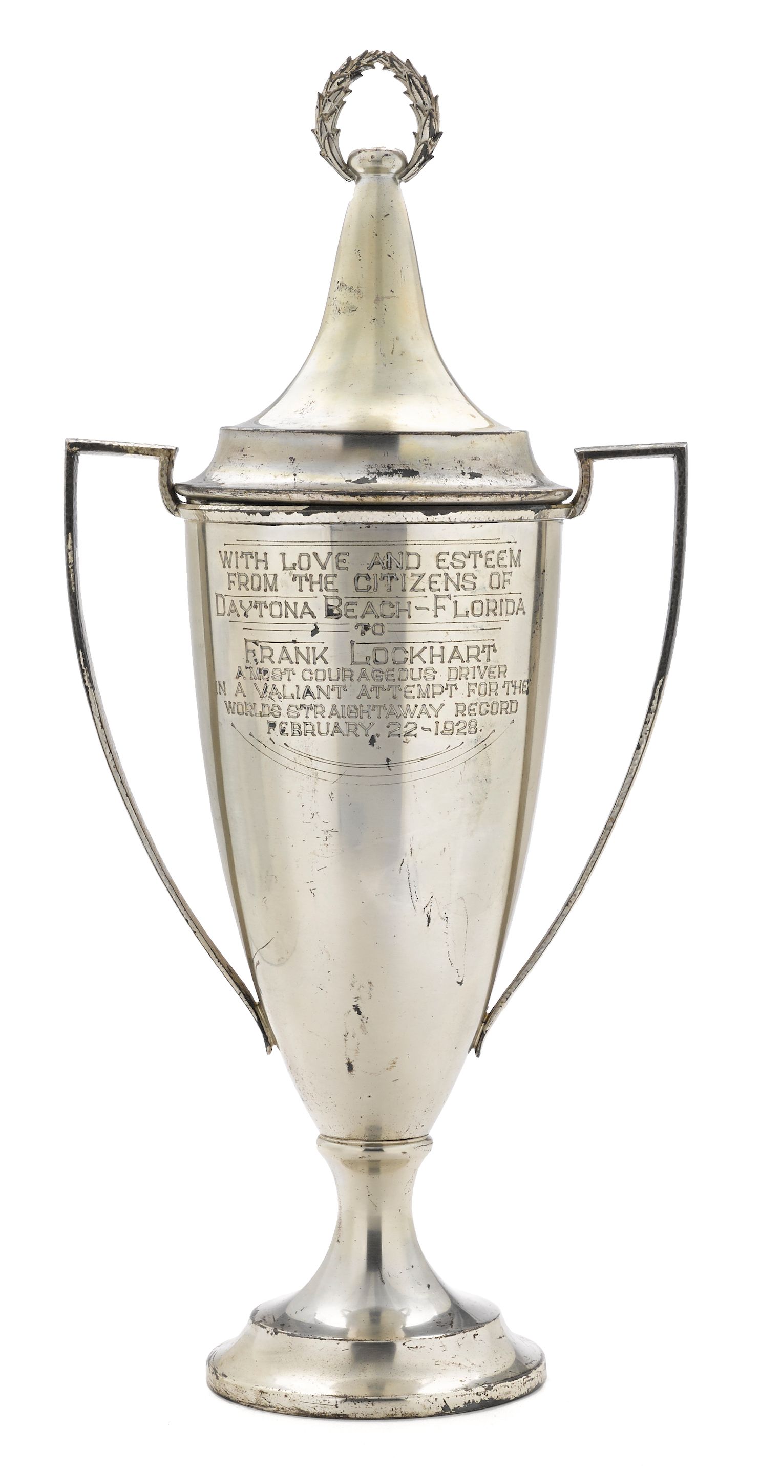 Bonhams Cars : Believed to be the last trophy awarded to Frank Lockhart ...
