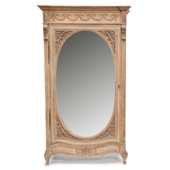 Bonhams : A Continental style paint decorated armoire