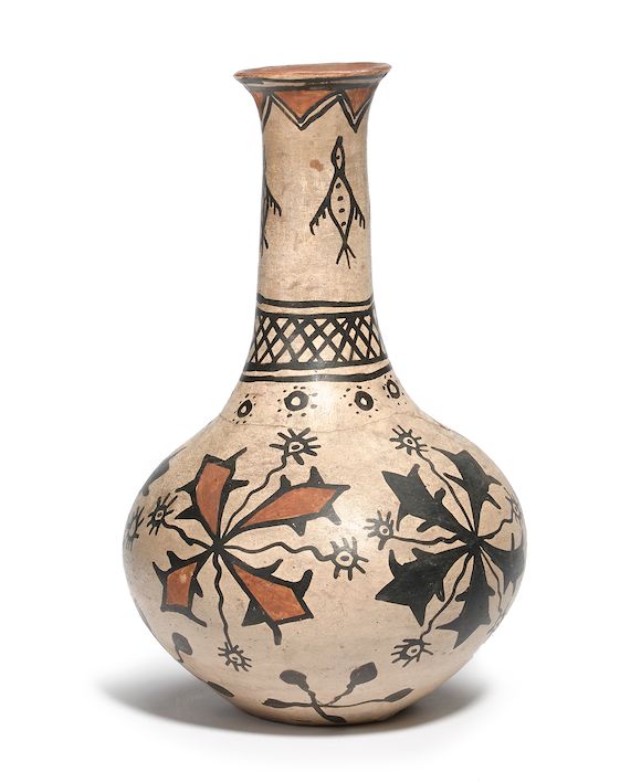 Bonhams : A Tesuque polychrome vase