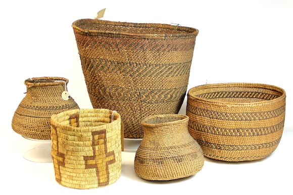 Bonhams : Five Western baskets