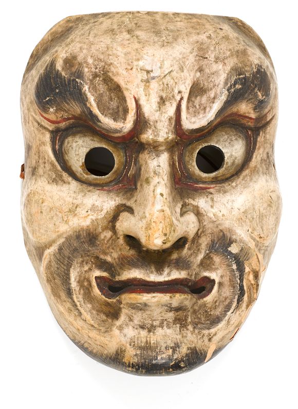 Bonhams : A theatre mask Edo period (18th century)