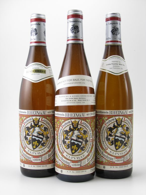 Bonhams : Riesling Spätlese, Erbacher Marcobrunn, von Simmern 1983 (11 ...