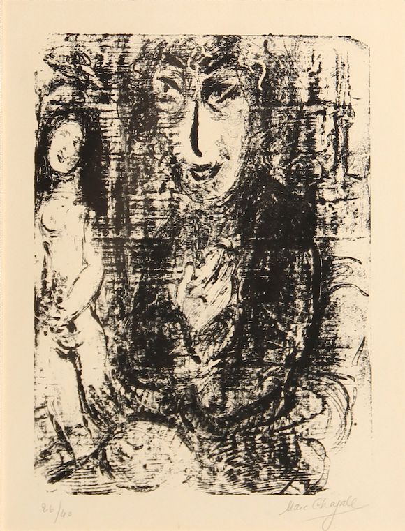 Bonhams : Marc Chagall (Russian/French, 1887-1985); Painters and Models;