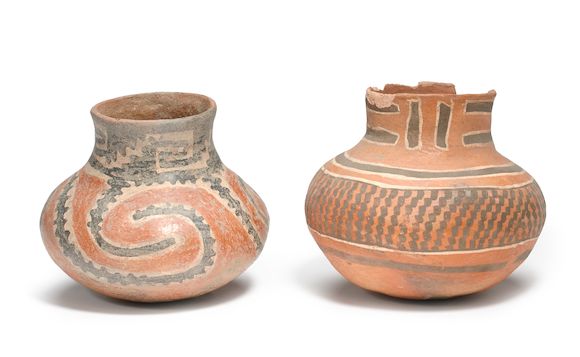 Bonhams : Two Anasazi redware jars