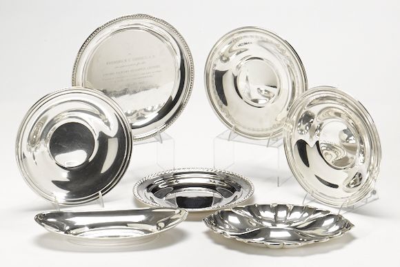 Bonhams : An assembled seven piece group of American sterling silver ...
