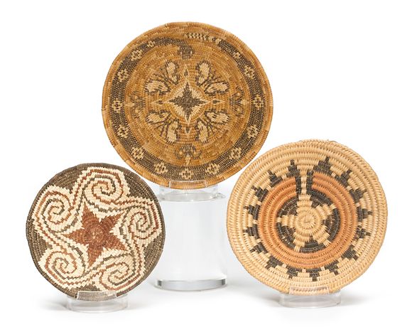 Bonhams : Three miniature Western trays