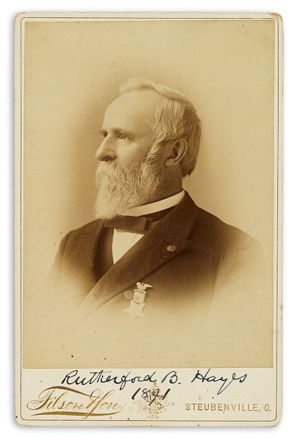 Bonhams : HAYES, RUTHERFORD B. 1822-1893. Photograph Signed (Rutherford ...