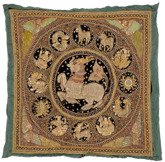 Bonhams : A Burmese embroidered kalaga