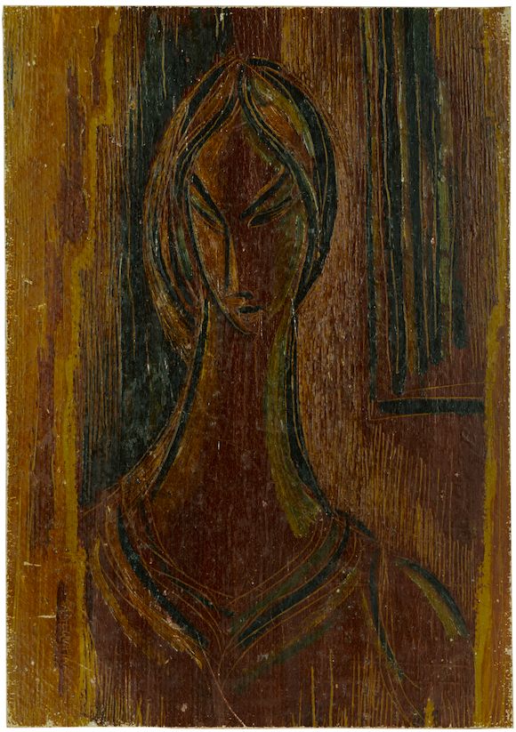 Bonhams : Syed Sadequain (Pakistan, 1937-1987) Untitled (Portrait of a ...