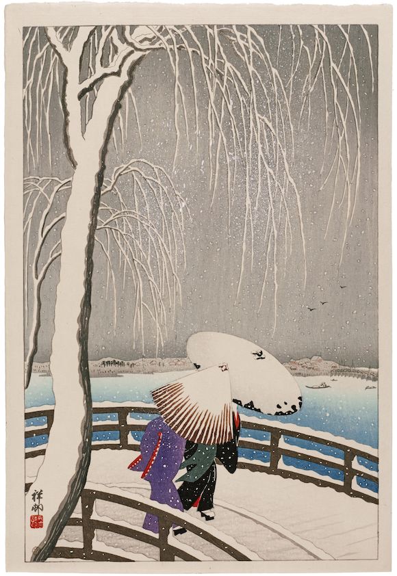 Bonhams : Ohara Shoson (1877-1945) One woodblock print