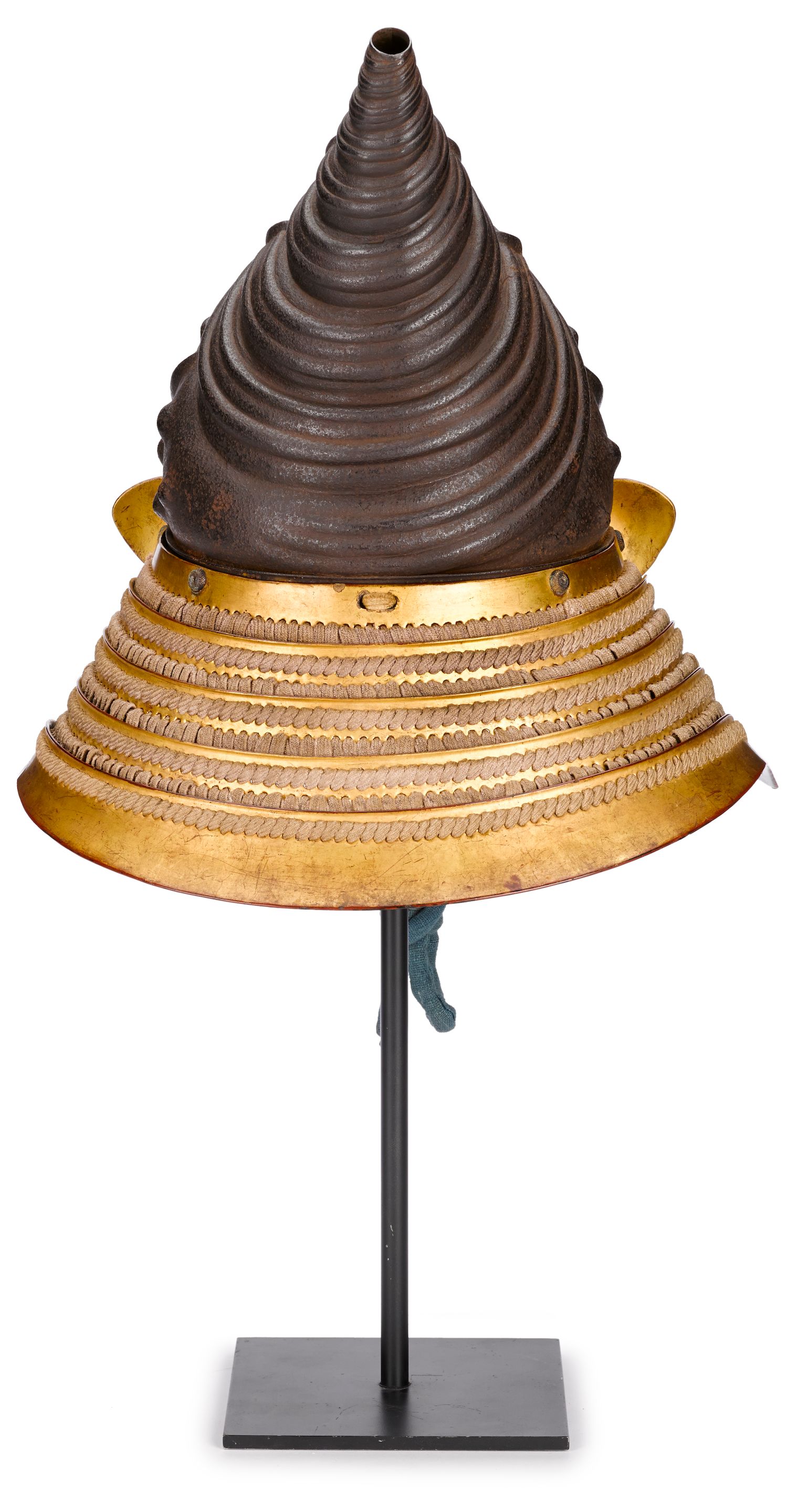 Bonhams : An impressive iron kawari kabuto (eccentrically shaped helmet ...