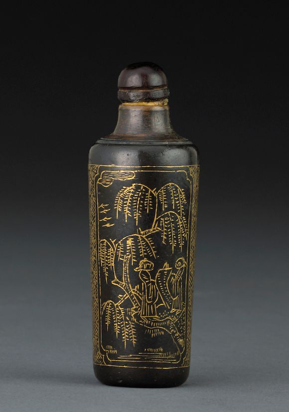 Bonhams : Two metal snuff bottles