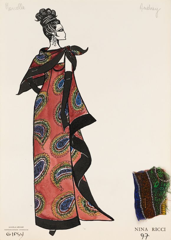 Bonhams : [RICCI, NINA. 1883-1970.] 10 original watercolor and pen and ...