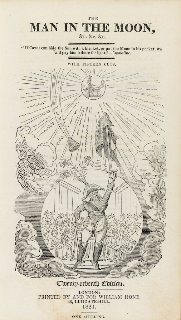 Bonhams : HONE, WILLIAM. 1780-1842. Facetiae and Miscellanies. With One ...