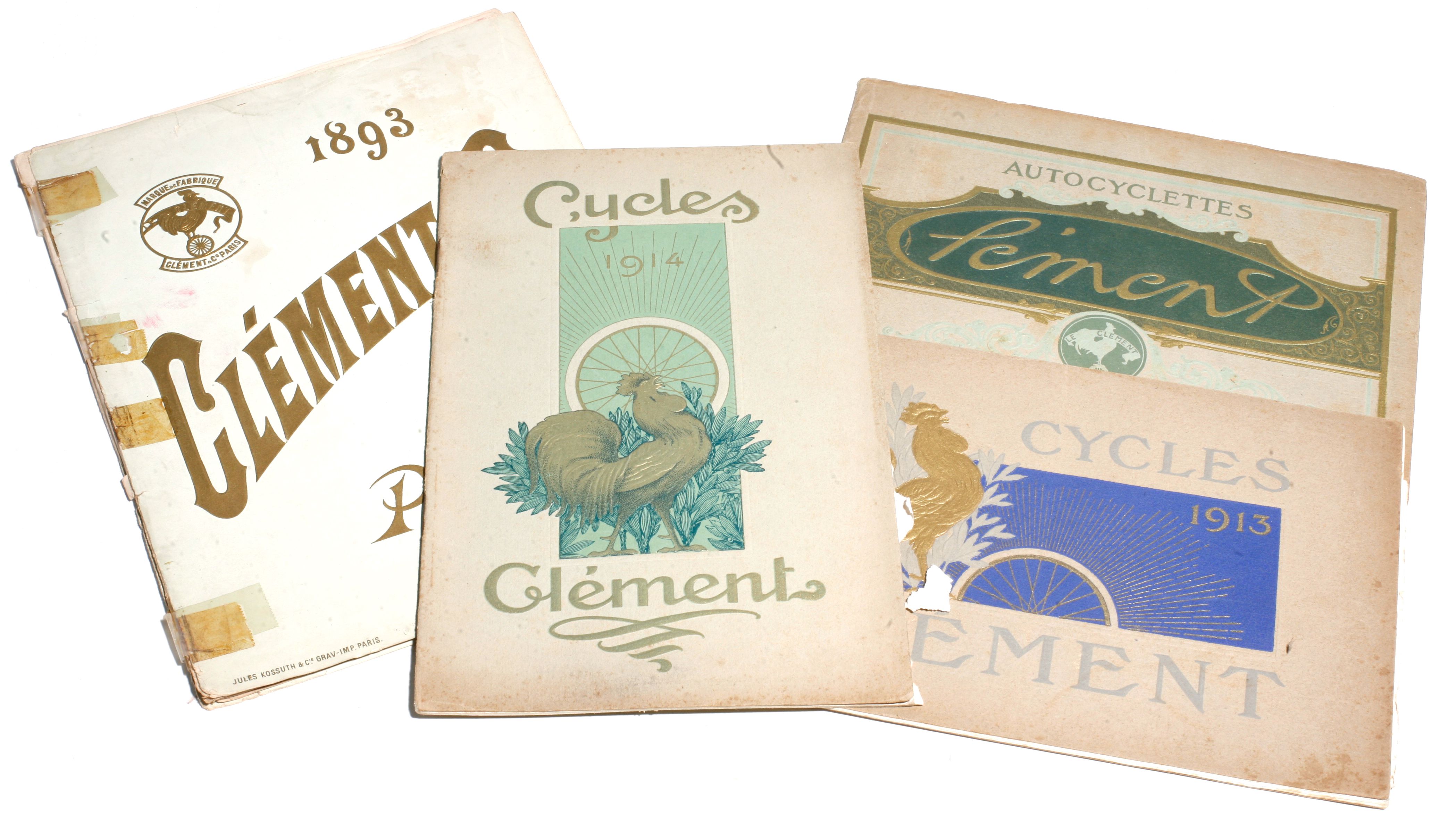 Bonhams Cars : Four Clement Cycles catalogs,