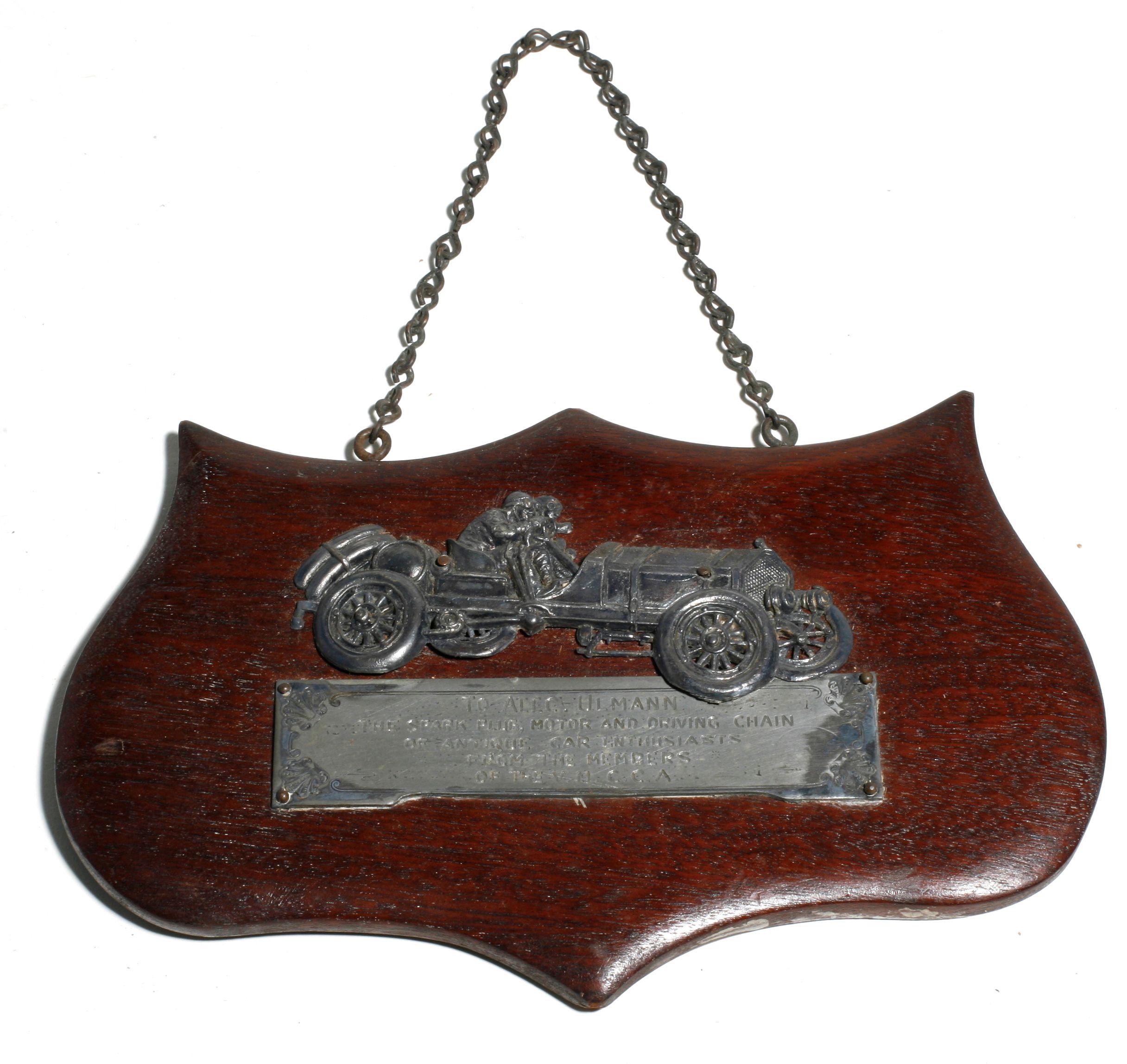 Bonhams Cars : A VMCCA award presented to Alec Ulmann,