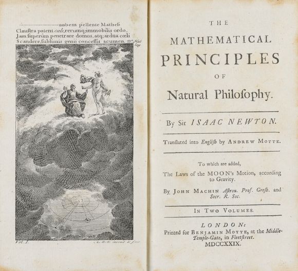 Bonhams : NEWTON, ISAAC. 1642-1727. The Mathematical Principles of ...