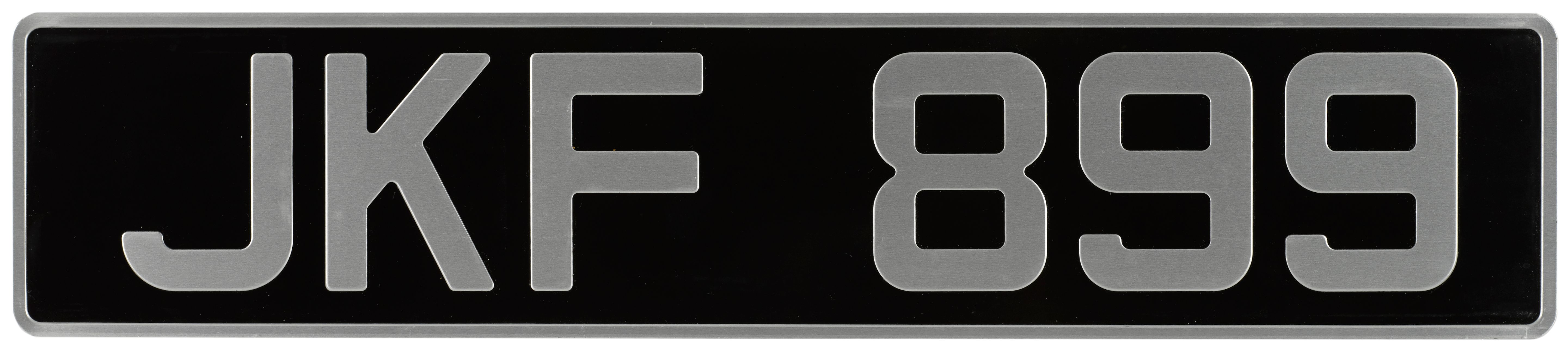 Bonhams Cars : Four British License plates,
