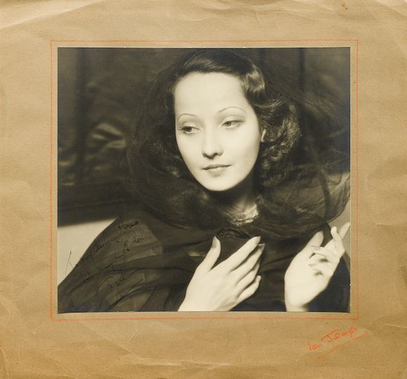 Bonhams : A photograph of Merle Oberon inscribed to Norma Shearer