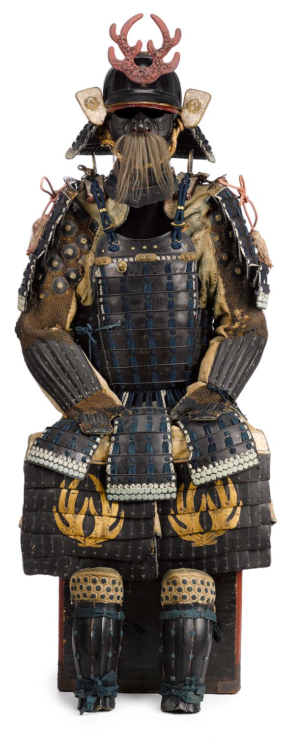 Bonhams : A black lacquer armor with a mogami do Muromachi period (16th ...