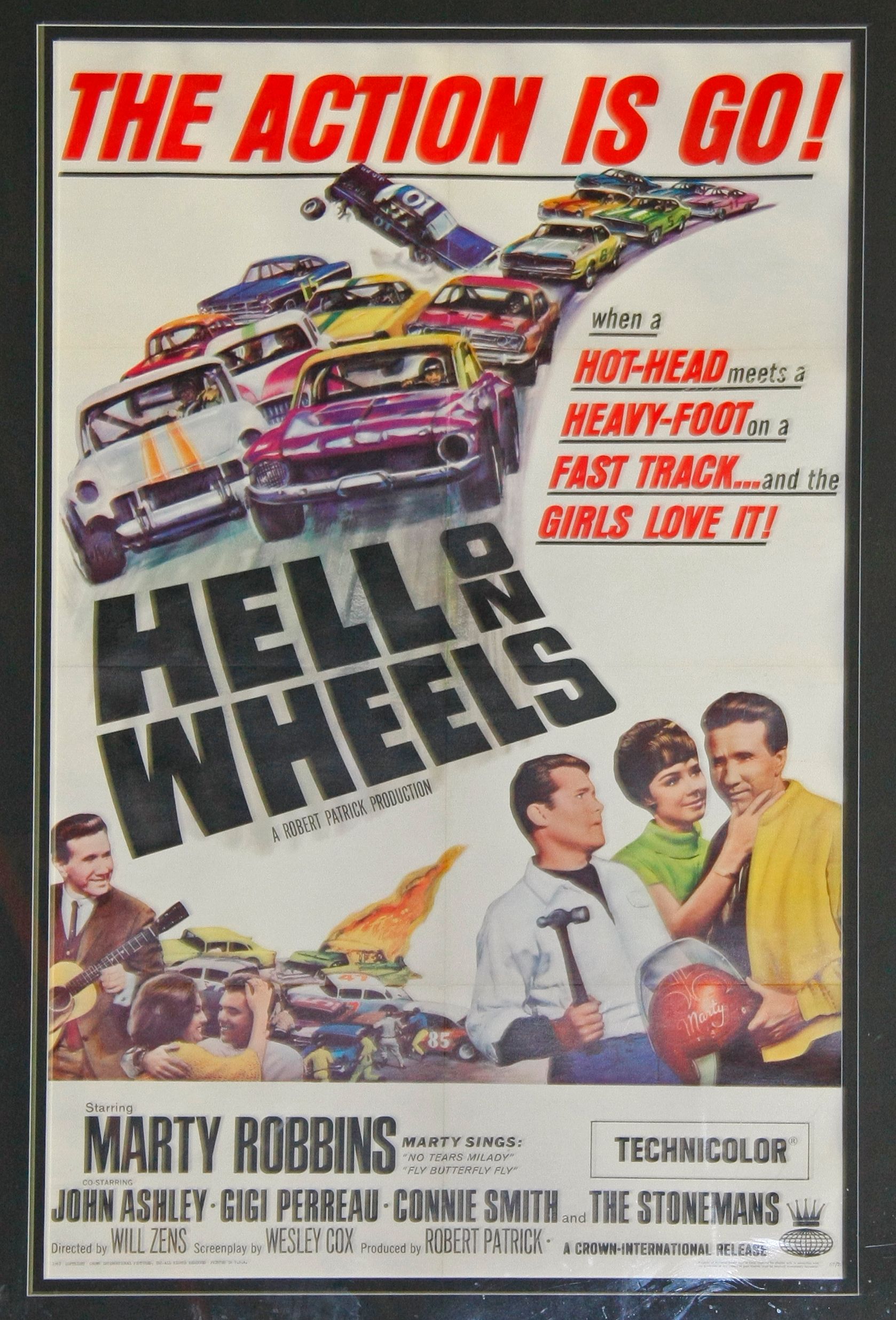 Bonhams Cars : A 'Hell On Wheels' movie poster, c.1967,
