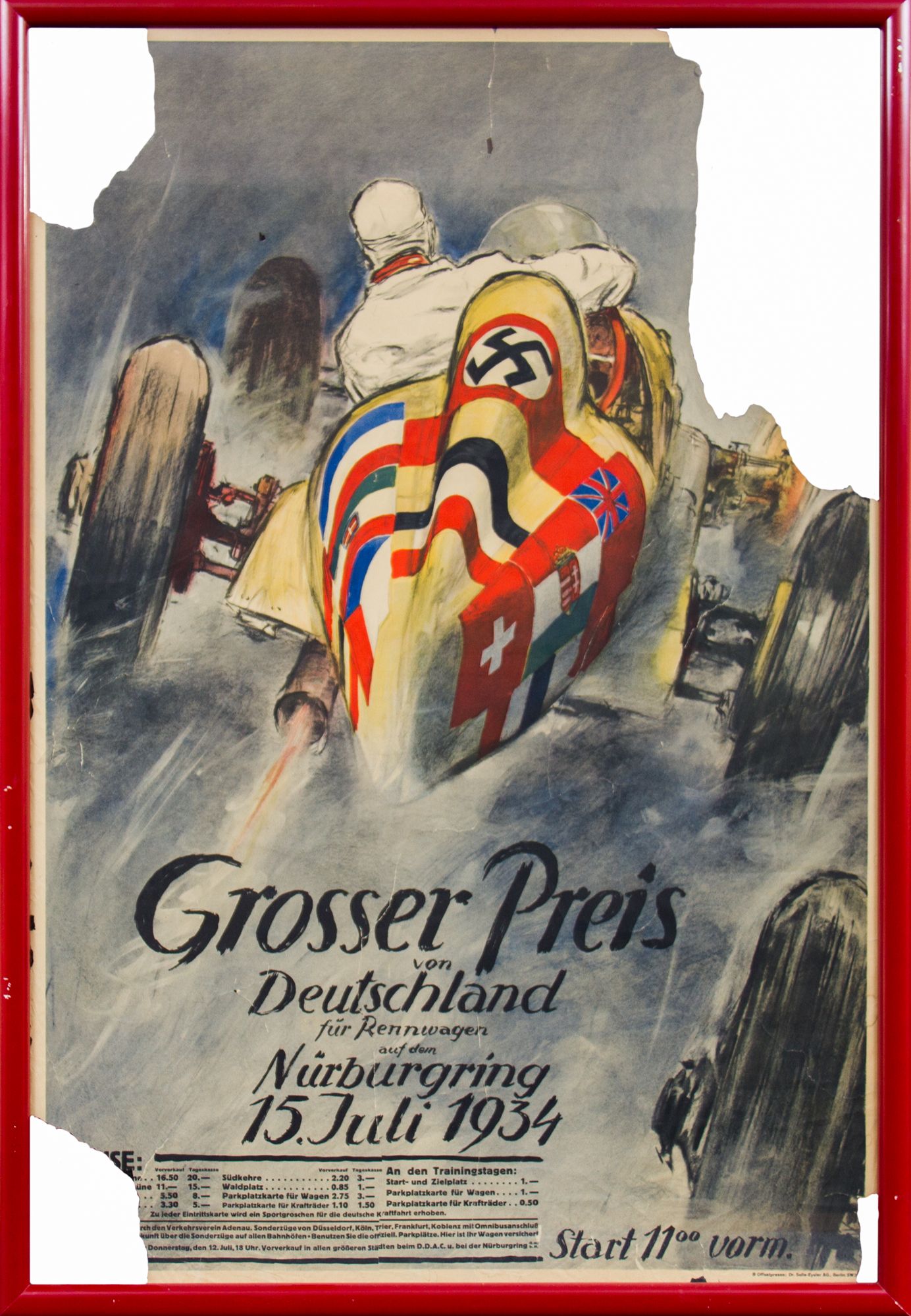 Bonhams Cars : An important poster from the 1934 German Grand Prix at ...