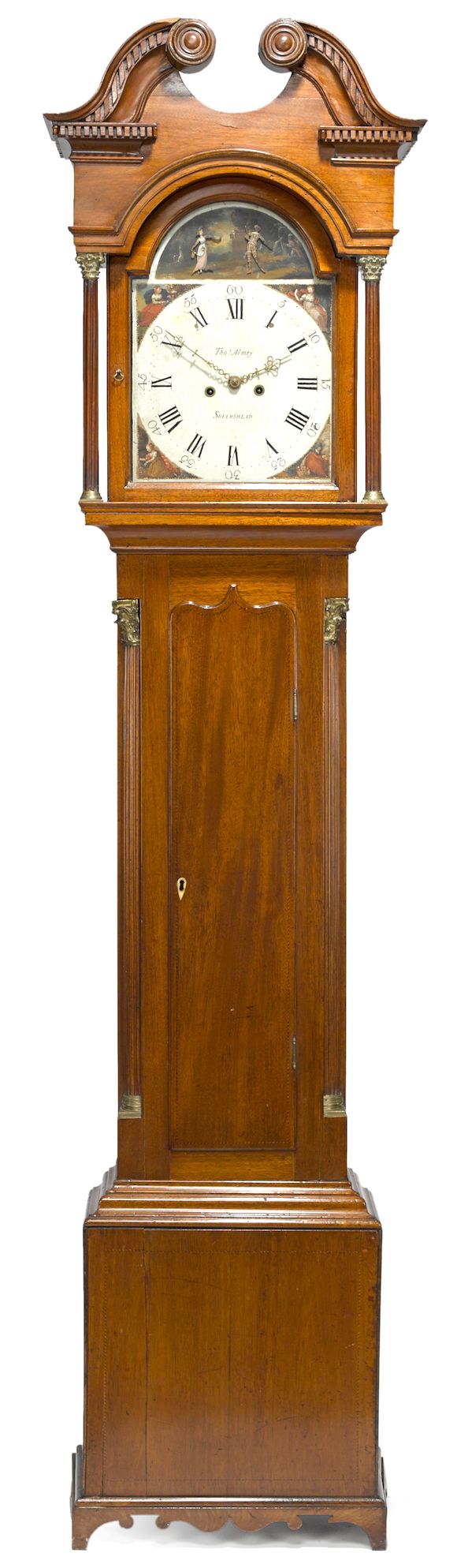 Bonhams : A George III brass mounted mahogany tall case clock Thomas ...