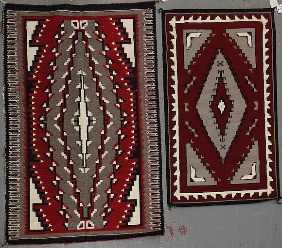Bonhams : Two Navajo Ganado rugs