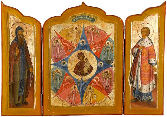 Bonhams : A Russian folding icon early 20th century
