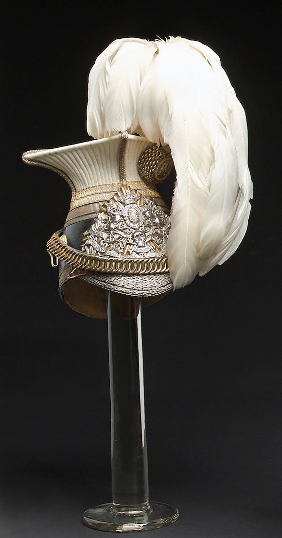 Bonhams : A Victorian officer's full dress cap for the 17th Lancers