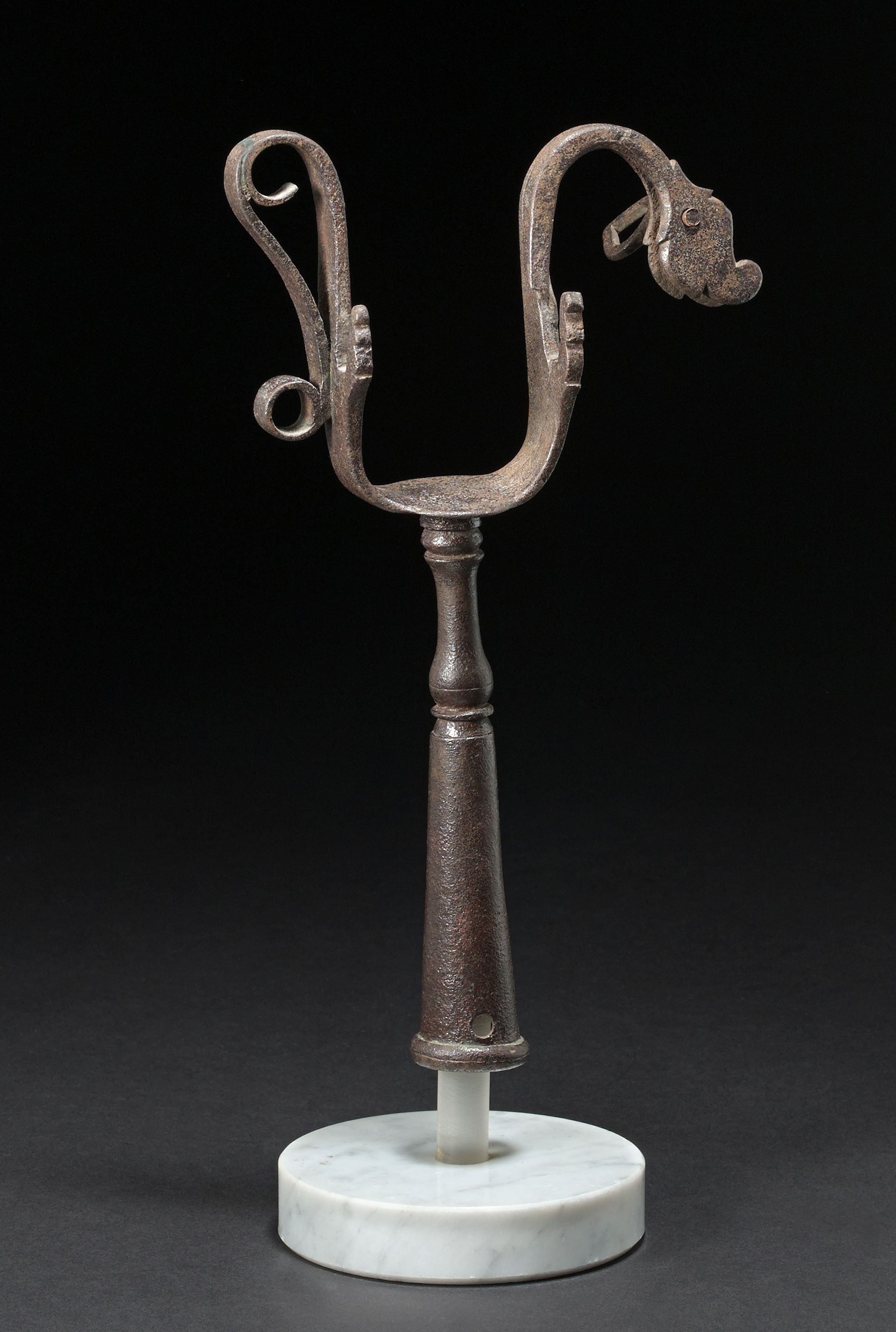 Bonhams : A rare 17th century matchlock musket rest/linstock