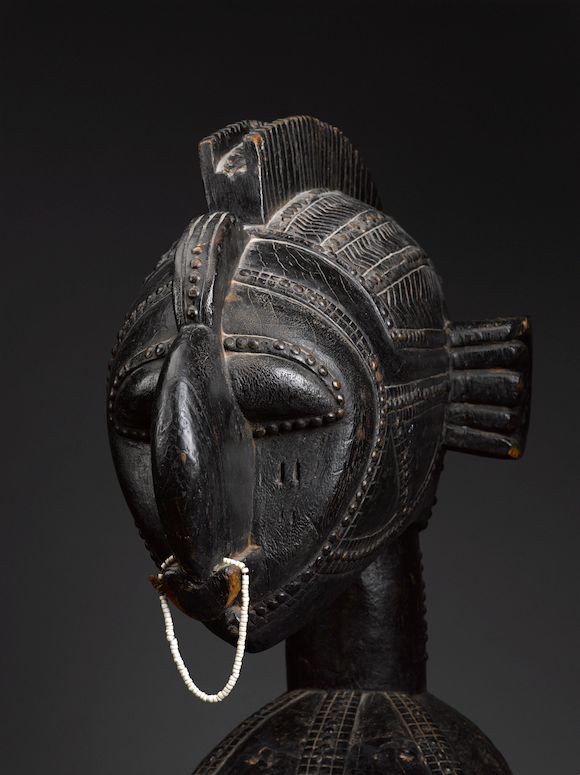 Bonhams : Magnificent Baga Mask with a Superstructure Representing a ...