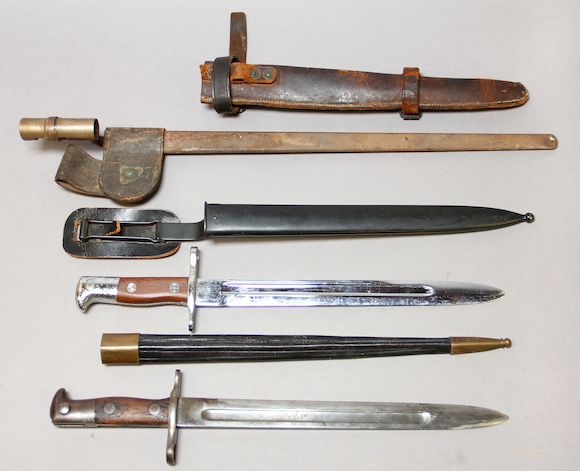 Bonhams : A lot of three bayonets