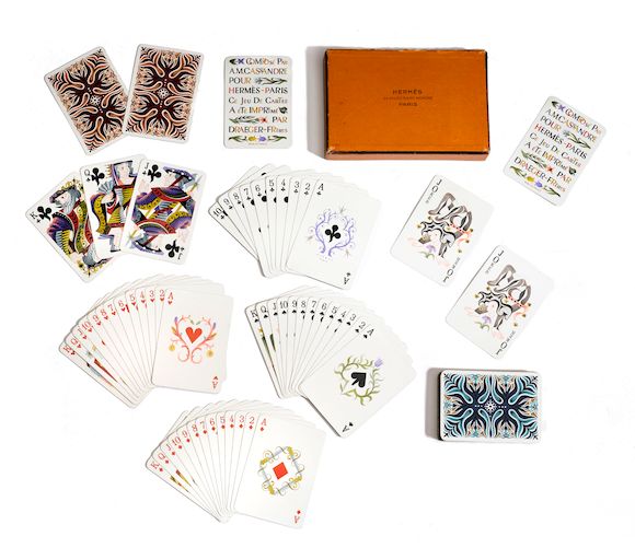 Bonhams : An Hermès boxed set of playing cards