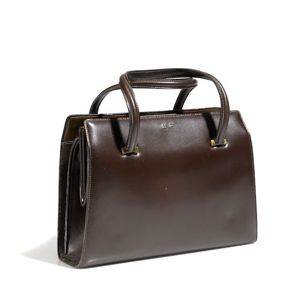 Bonhams : An Hermès brown leather Sac Pullman handbag