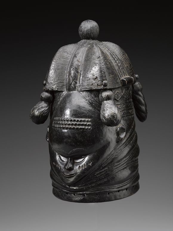 Bonhams : Mende Helmet Mask of the Sande Female Society, Sierre Leone