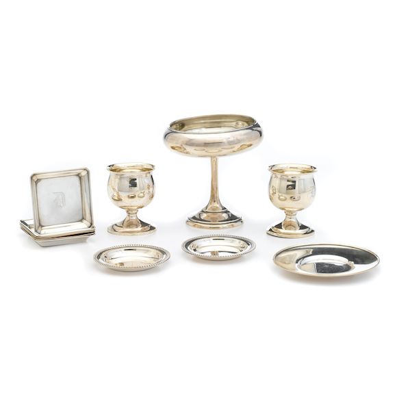 Bonhams : An assembled group of Japanese sterling silver hollowware by ...