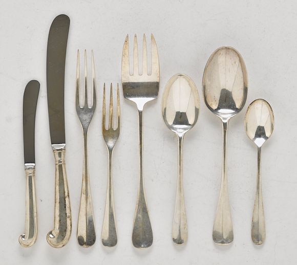 Bonhams : An American sterling silver part flatware service for twelve ...