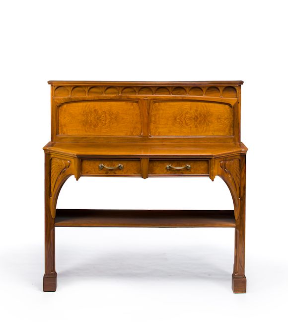 Bonhams : A Lucien Lévy-Dhurmer and Edouard Collet carved walnut ...