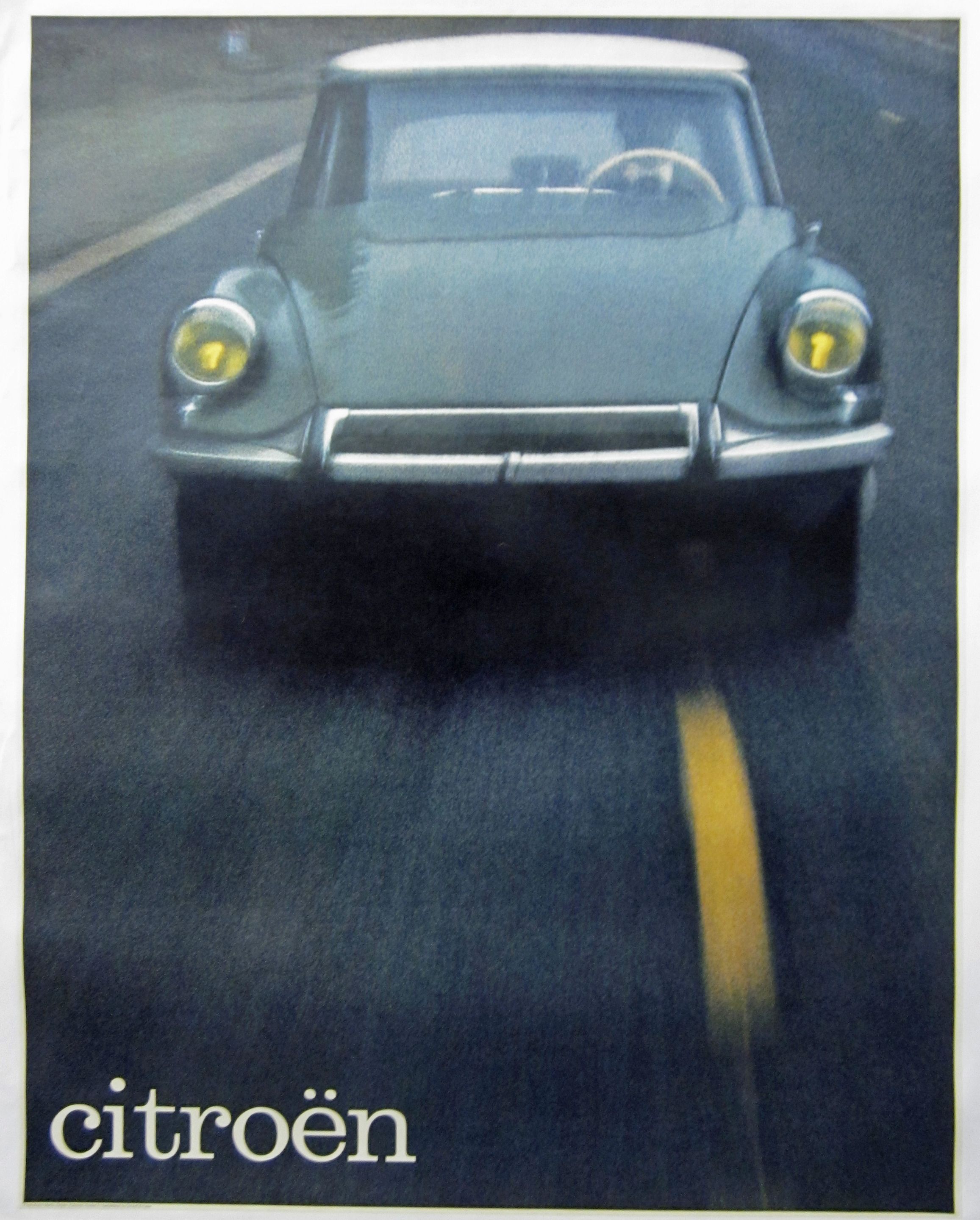 Bonhams Cars : A Citroen advertising poster, circa 1970s,
