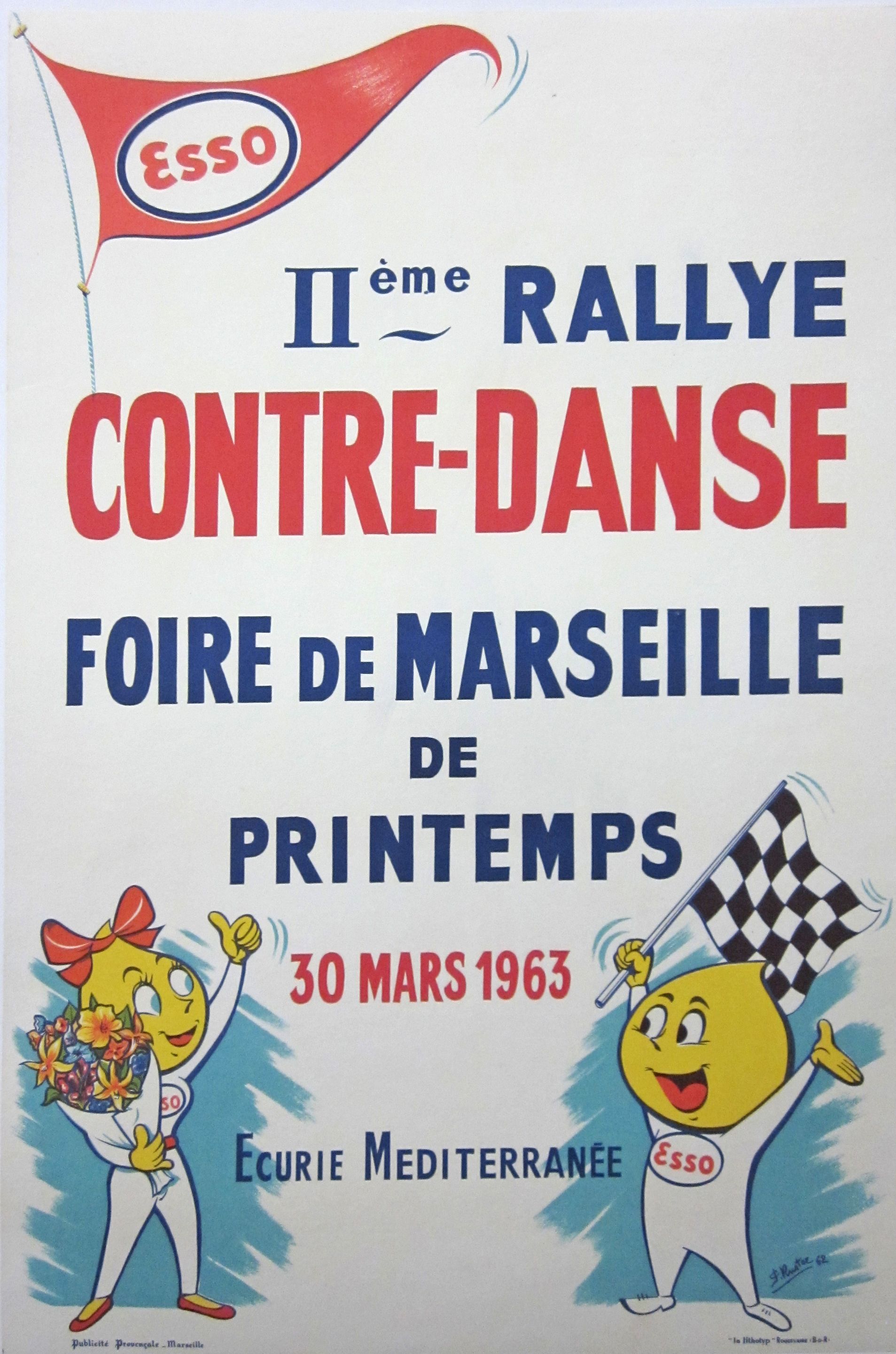 Bonhams Cars : Two Esso sponsored event posters, one Rallye poster by ...