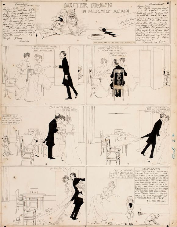 Bonhams : OUTCAULT, RICHARD FELTON. 1863-1928. "Buster Brown in ...