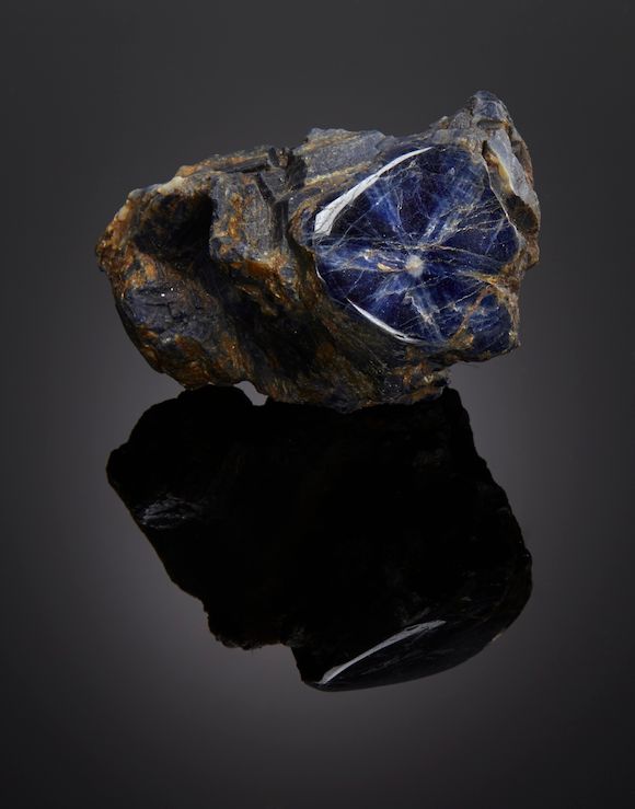 Bonhams : Rare Trapiche Sapphire Crystal