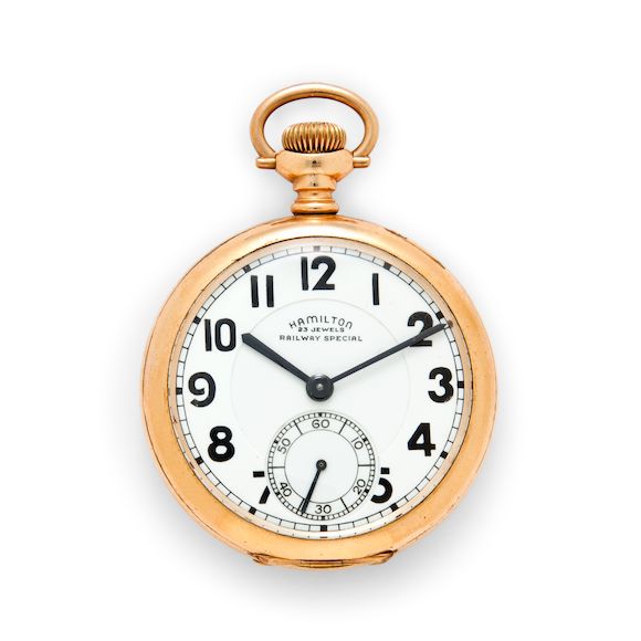 Bonhams : Hamilton. A fine gold filled railroad watchModel 950B, No ...
