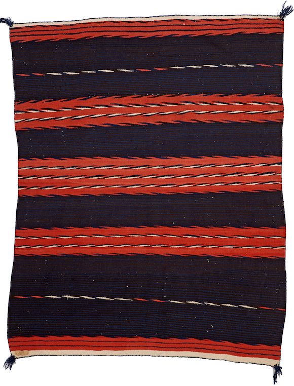 Bonhams : A Navajo late classic Moki blanket